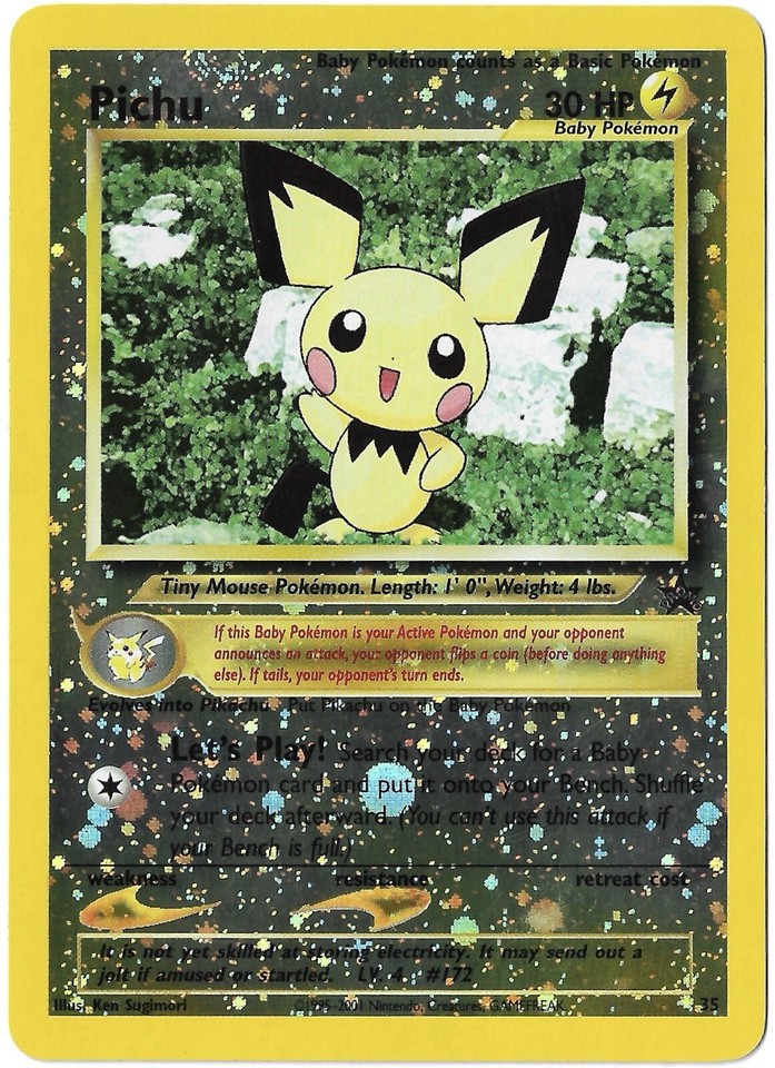 Pichu 35/53 Wotc Promo for sale | eBay