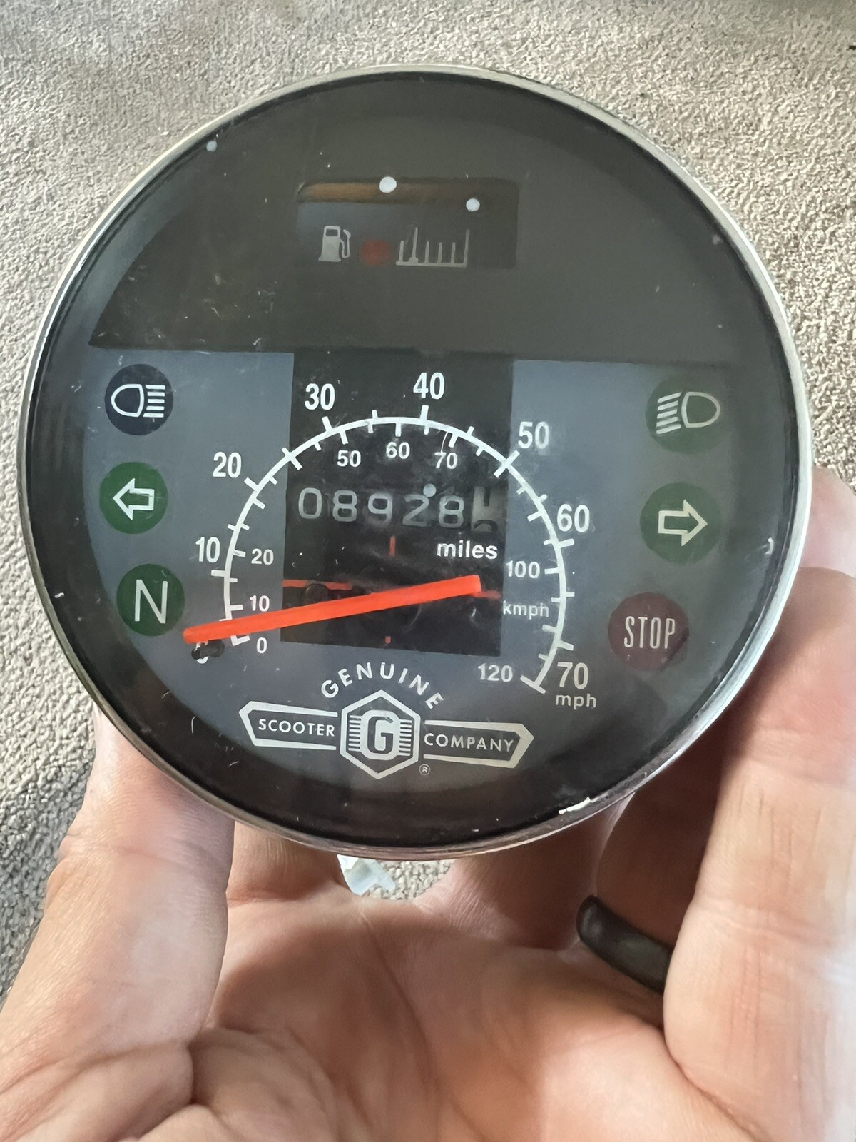 Genuine LML STAR DELUXE STELLA BLACK FACE SPEEDOMETER 4T 2T 125 CVT ...