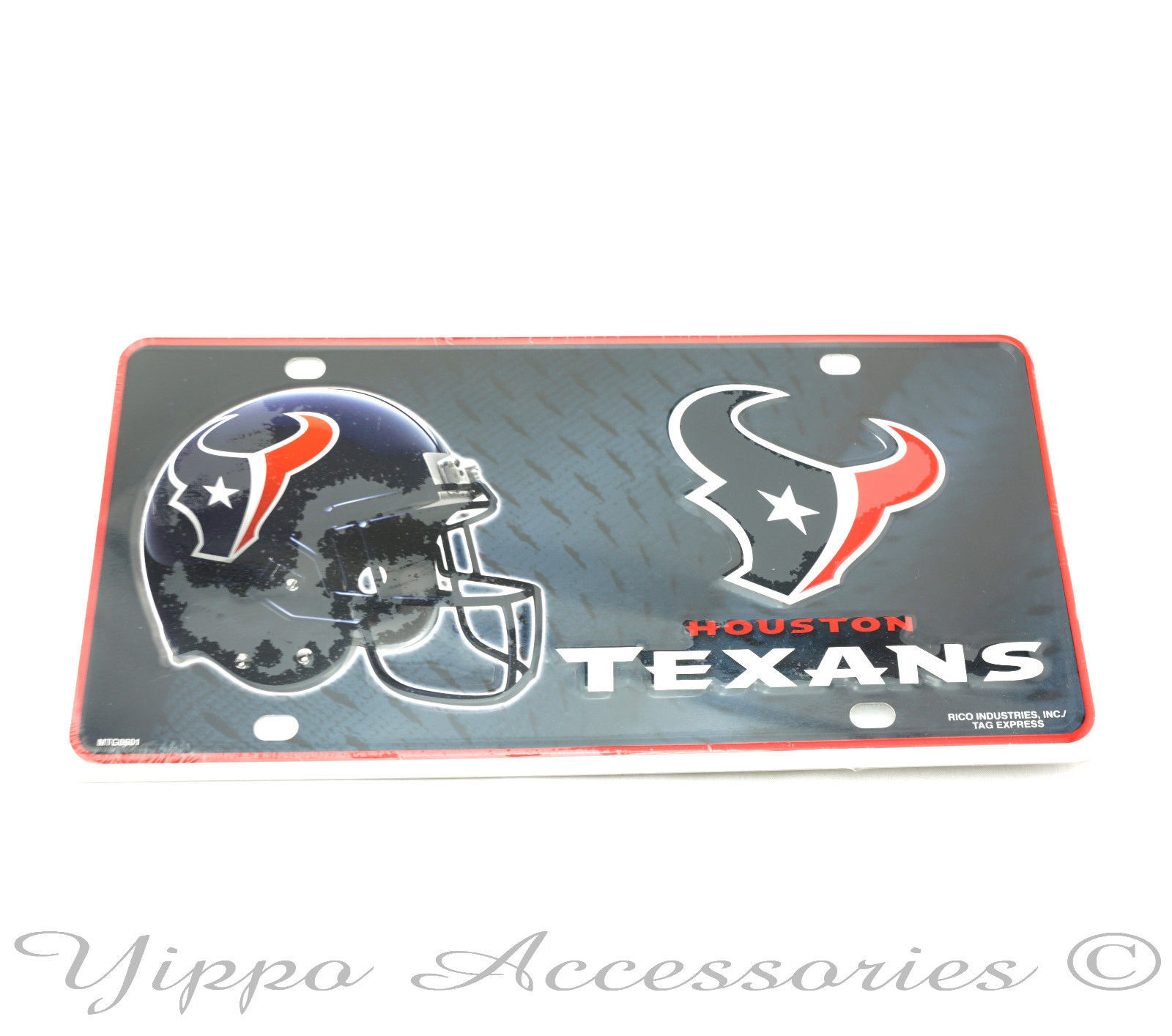 Houston Texans NFL Licensed Aluminum Metal License Plate Sign Tag NEW ...