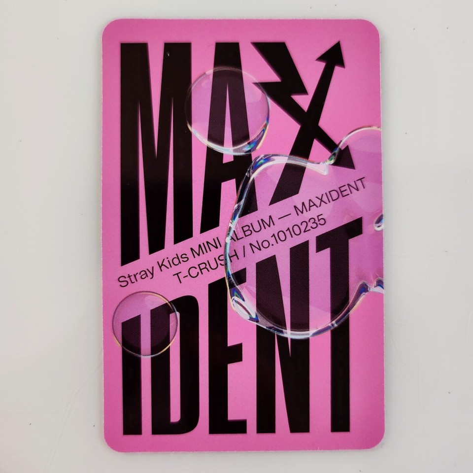 STRAY KIDS Mini Album 'MAXIDENT' Official Photo Cards, Mini Poster, 4 ...