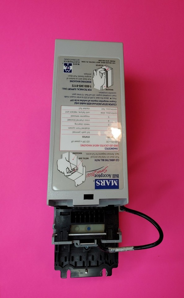 MEI MARS CPI AE 2602 AE2602 24V $1,$5,$10 & $20 Bill Validator Acceptor ...