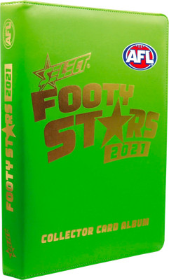 2021 AFL SELECT FOOTY STARS ALBUM BINDER FOLDER 25 Pages + Best Fairest ...