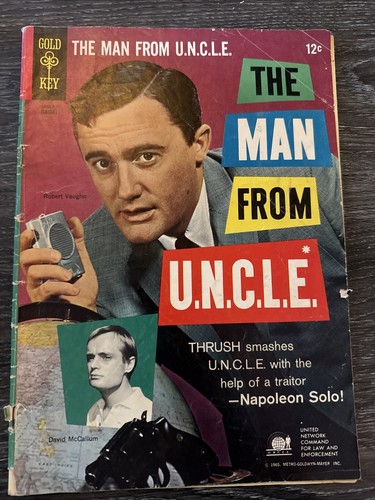 Comic Book, Vintage, MAN FROM UNCLE #4-ORIGINAL SERIES 1966 ROBERT ...