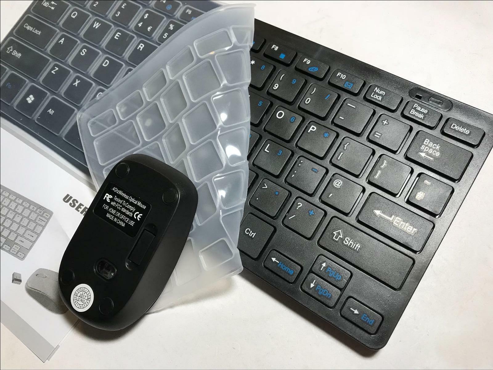 Black Wireless Small Keyboard & Mouse for Panasonic Viera TX-P50G20B ...