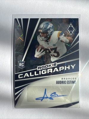 2024 Panini Phoenix - Rookie Calligraphy Auto Audric Estime Lazer Prizm ...