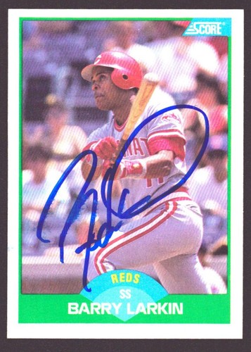 BARRY LARKIN 1989 Score #31 AUTOGRAPH REDS Auto Signed HOF | eBay