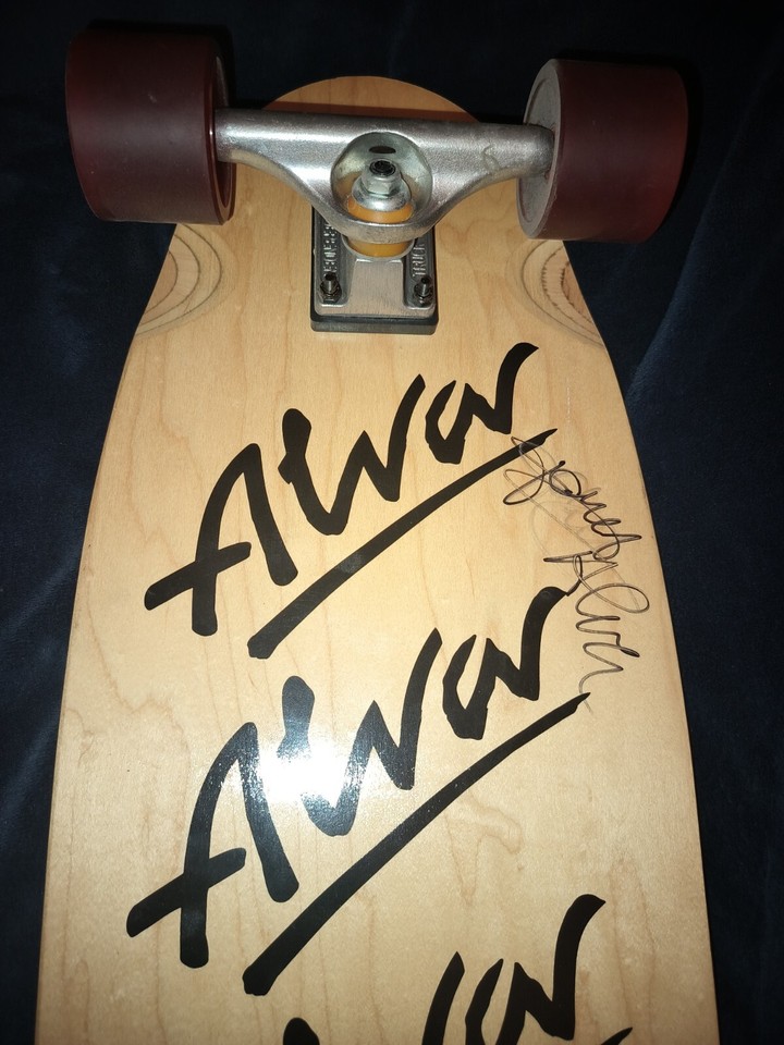 Tony Alva Autographed Tri Logi Skateboard Sims Wheels New NOS | eBay