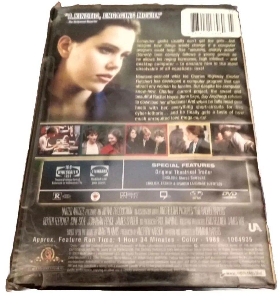 The Rachel Papers (DVD, 2003) for sale online | eBay