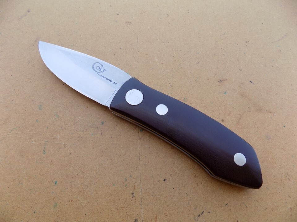 Vintage Colt Barry Wood Folding Knife | eBay