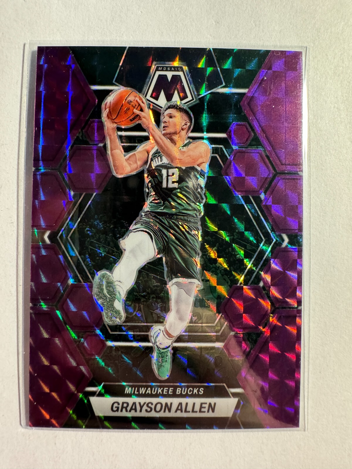 K156,439 - 2022-23 Panini Mosaic Mosaic Purple #144 Grayson Allen #/99 ...