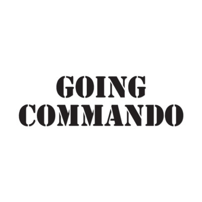 Going Commando - Vinyl Decal Sticker - Multiple Colors & Sizes ...