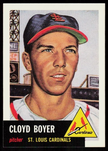 1991 Topps Archives 1953 Cloyd Boyer #60 REPRINT Baseball St. Louis ...