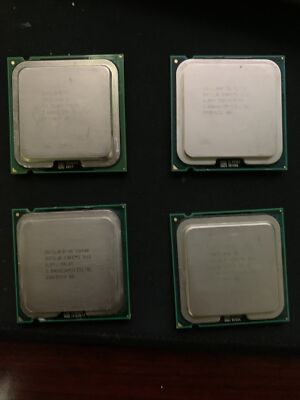 4 LGA 775 Socket Processors Intel Core 2 Duo E8400, E7400, 6300 and ...