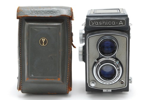 [NEAR MINT-] Yashica A 6x6 TLR Gray Film Camera Yashikor 80mm f3.5 From ...
