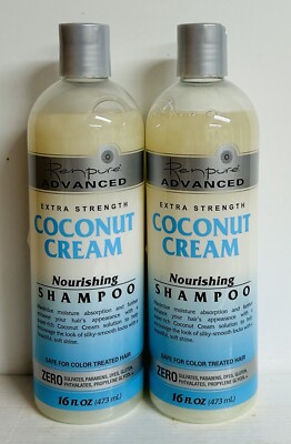 2-Pack Renpure Advanced ~ Coconut Cream Nourishing Shampoo 16 fl oz ...