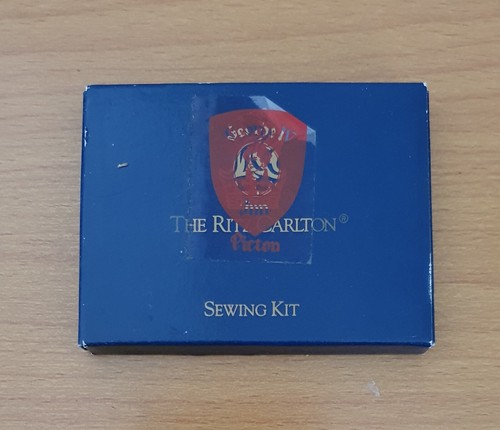 Vintage The Ritz-Carlton Hotel Vintage Sewing Kit Blue Case Never Used ...