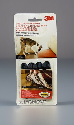 3M Rug Anchors, Black, 4 Pairs Small Rug Gripper NEW | eBay