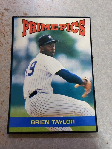 Brien Taylor New York Yankees 1992 Prime Pics Black Border #54 ODDBALL ...
