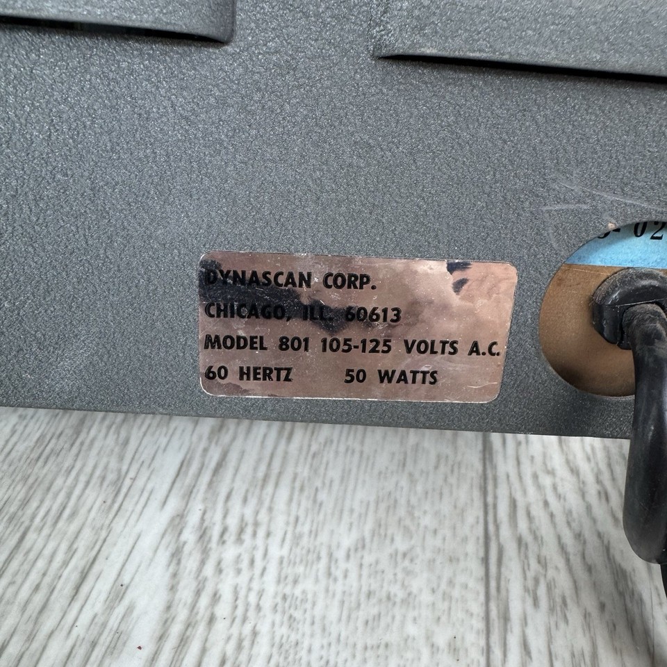 VINTAGE B & K MANUFACTURING CO. MODEL 801 CAPACITOR ANALYST, 117 VAC | eBay