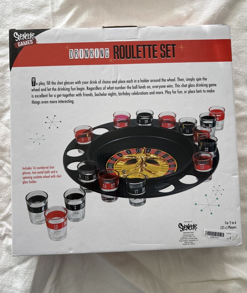 Spencer's Games Drinking Roulette Set Game New | eBay
