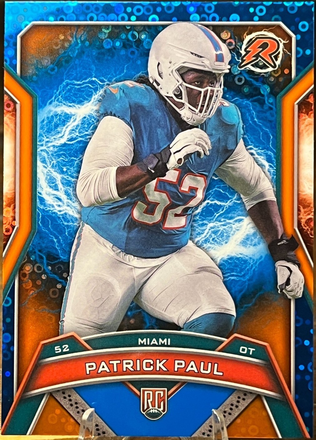 2024 Topps Resurgence - Rookies Patrick Paul #161 Blue & Orange Spark ...