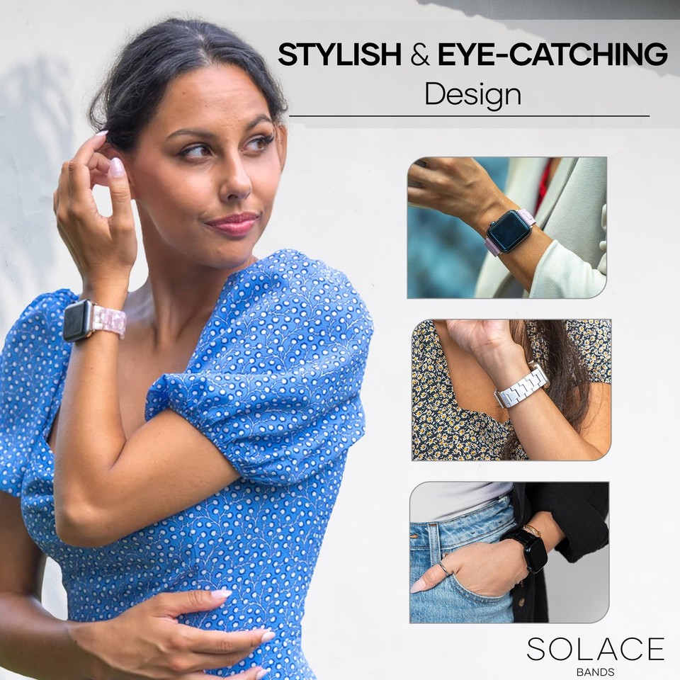 Solace Bands Lightweight Perma Watch Band - Universal Fit for Apple ...