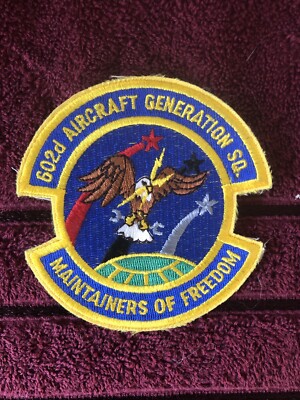 602d AIRCRAFT GENERATION SQ Maintainers Of Freedom Unused Patch ...
