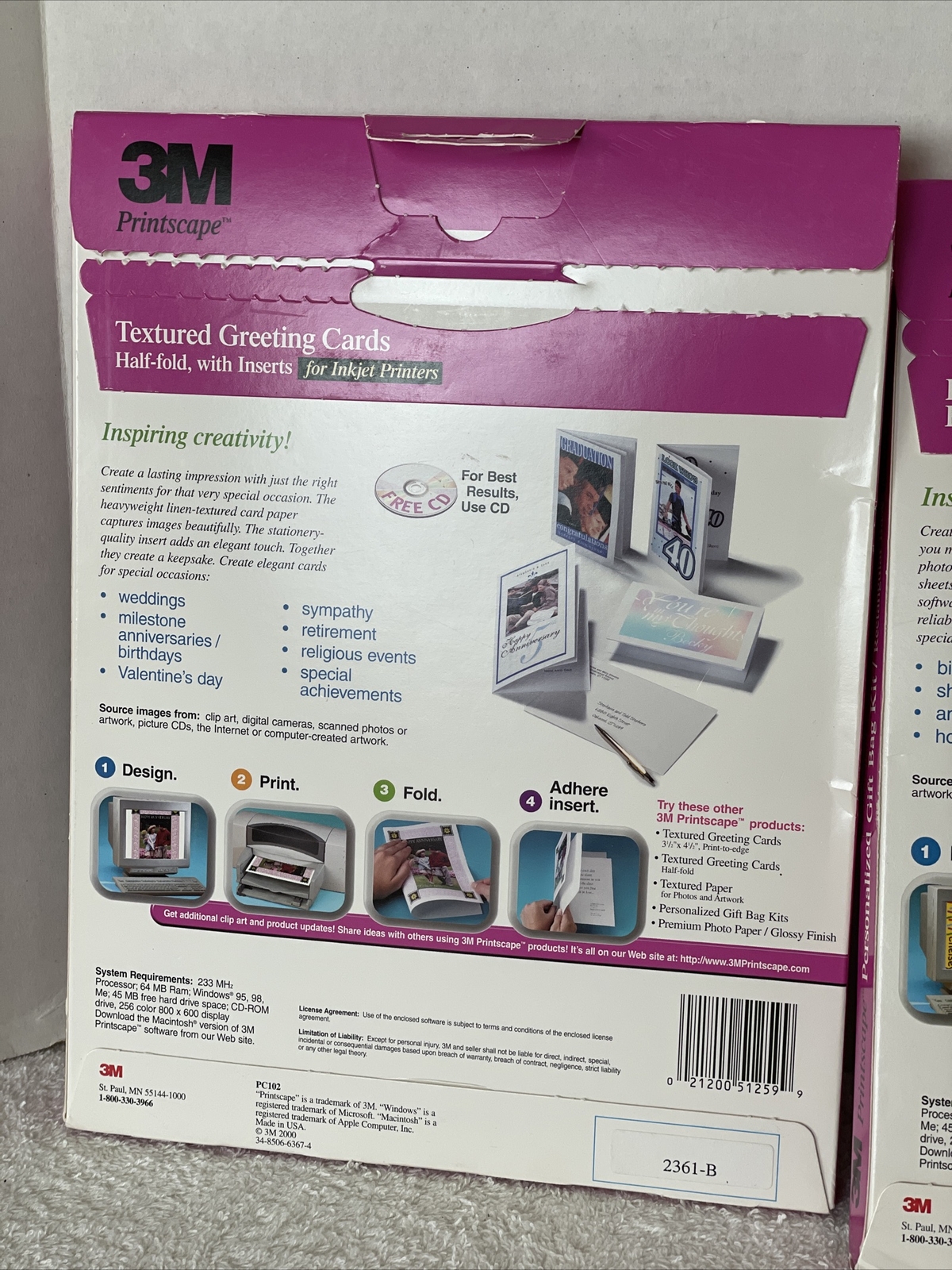 3M Printscape Personalized Square Gift Bag Inkjet Printer Kit for sale ...