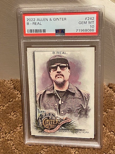 2022 A&G B-Real PSA 10 Brooklyn New York Rapper Card LOW POP NEW CASE ...