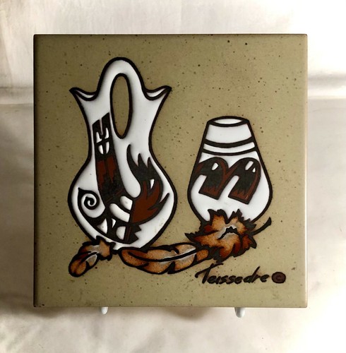 Teissedre Designs Native American Pottery Ceramic 5 7/8" Tile Trivet | eBay