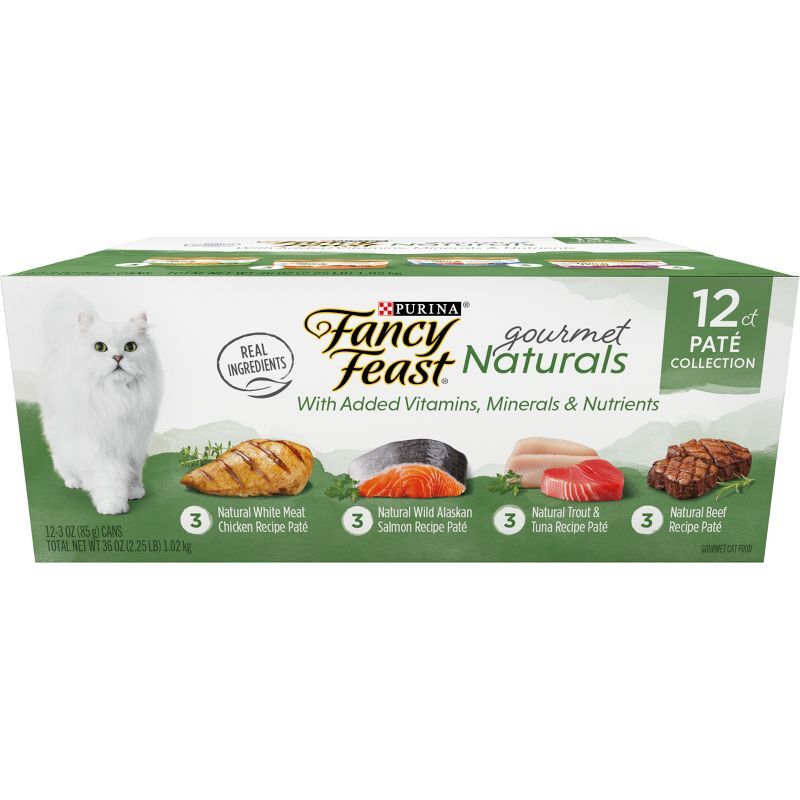 Purina Feast Gourmet Chicken, Salmon, Tuna Beef Flavor Wet Cat Food-3oz ...