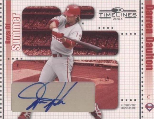2004 Donruss Timelines - Boys of Summer Darren Daulton #8 Autographs ...