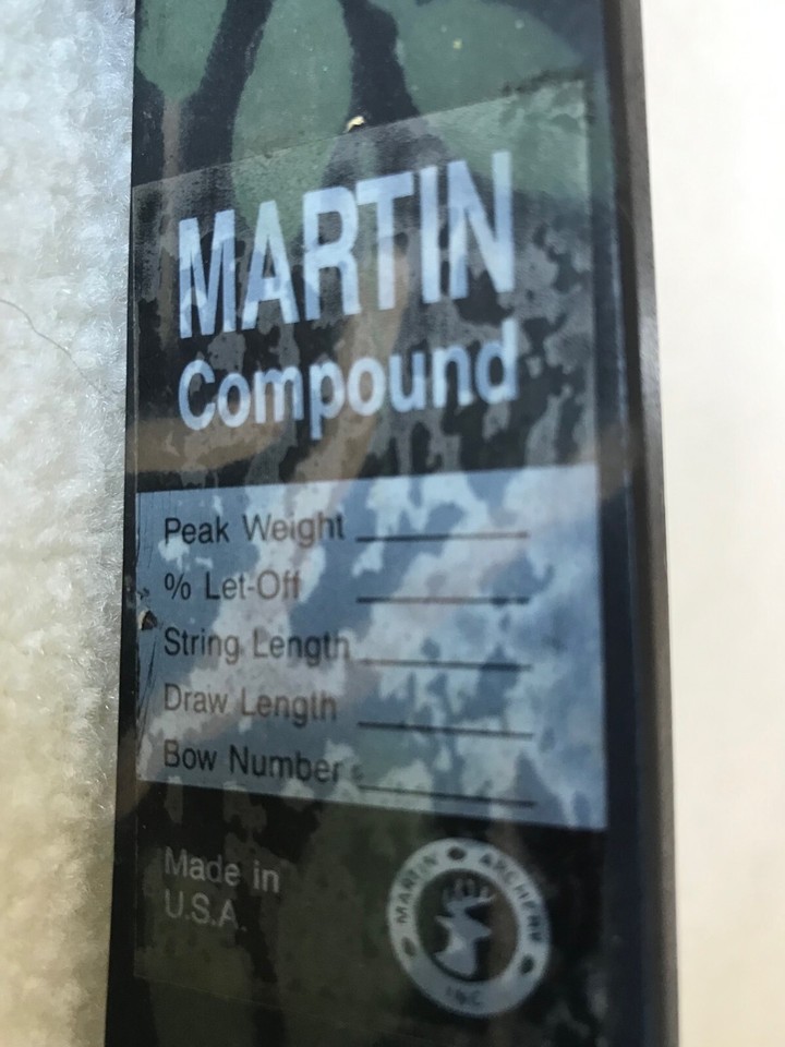 Compound Bow - Martin Prowler Pro Series 3000 Speed Flite | eBay