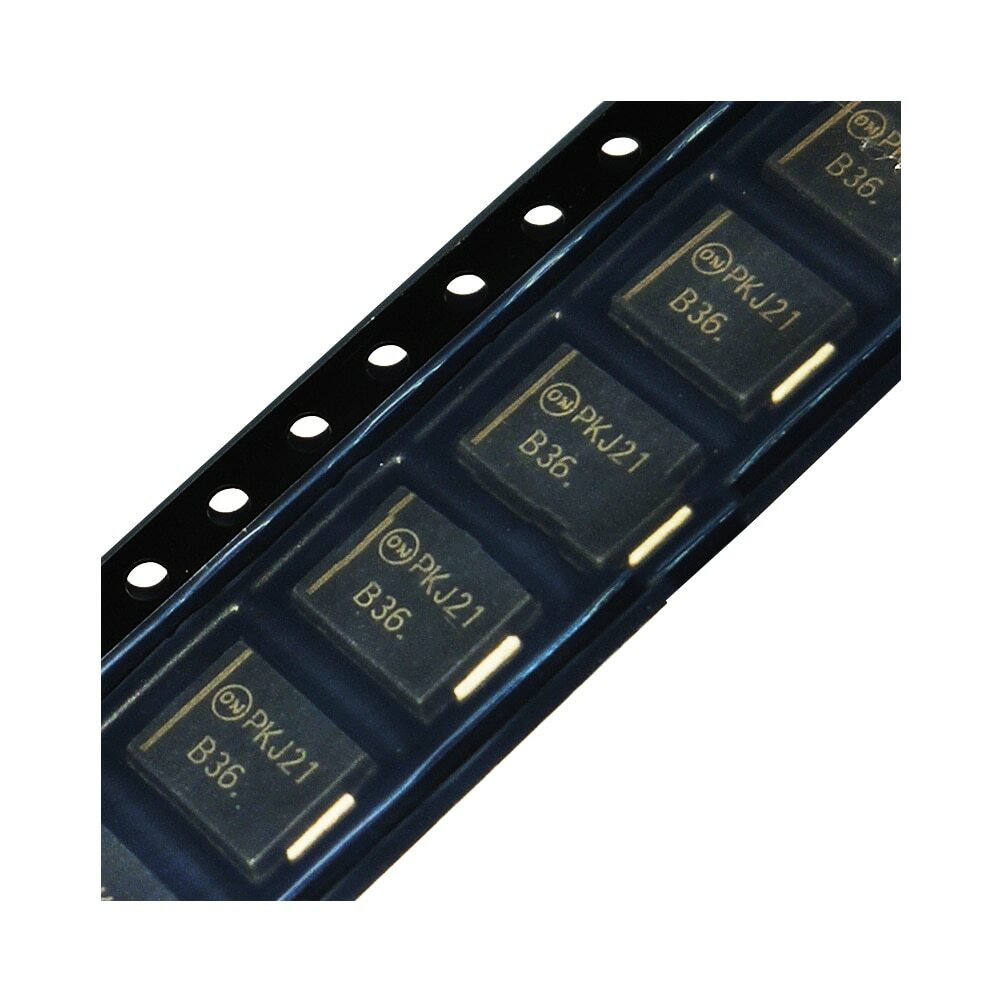 100pcs/lot MBRS360T3G ON Semiconductor Schottky Diode B36 60V 3A SMC/DO ...