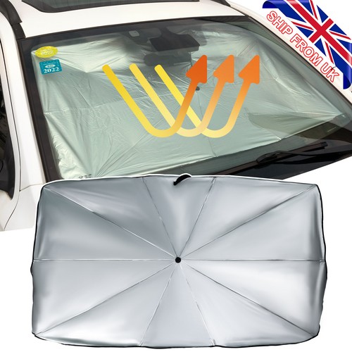 Universal Foldable Sun Shade Windscreen Window Car Cover Umbrella Visor ...