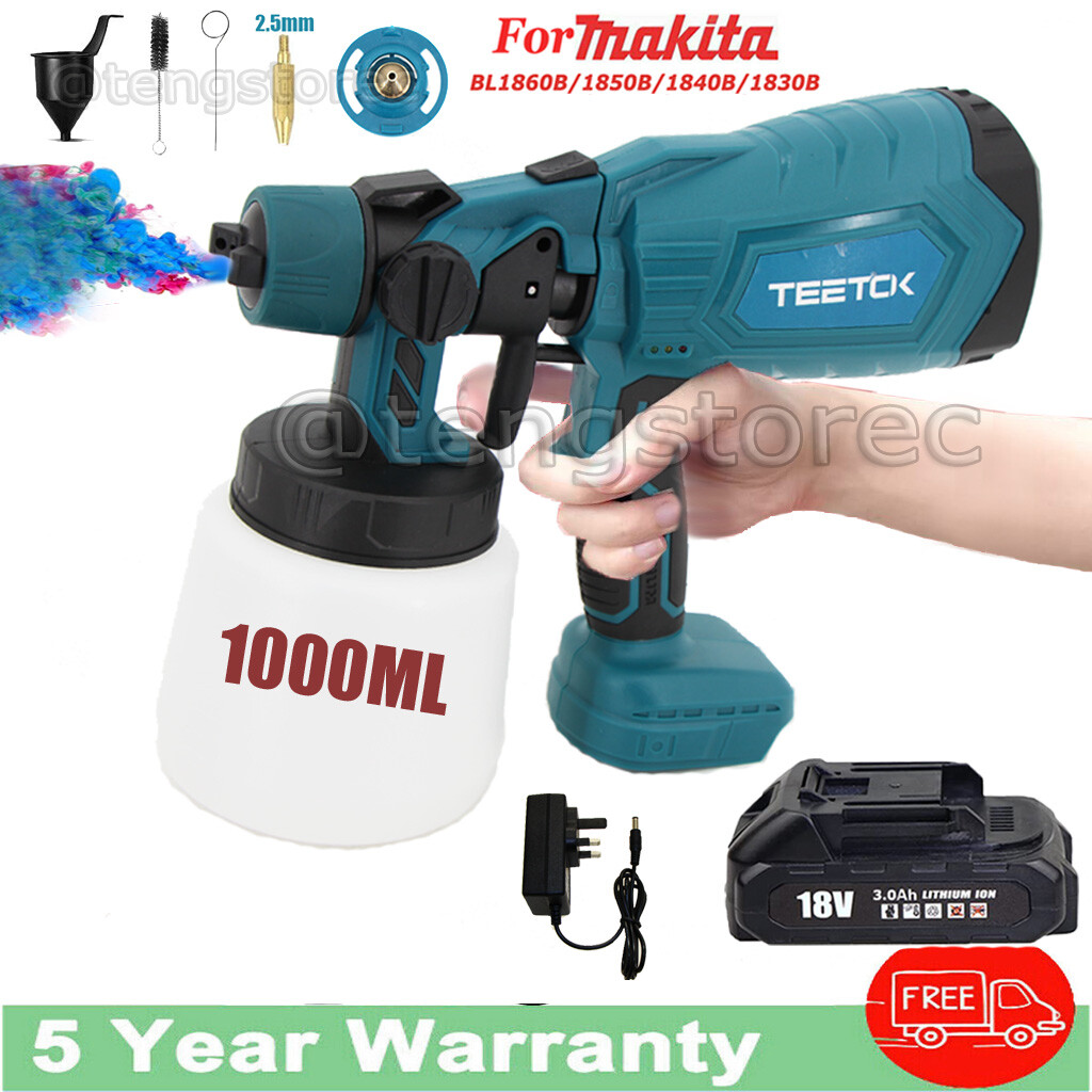 Cordless Electric Paint Spray Gun Portable Sprayer For Makita Battery ...
