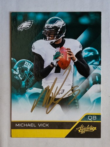 Michael Vick signed 2011 Panini Absolute #75 Philadelphia Eagles ...