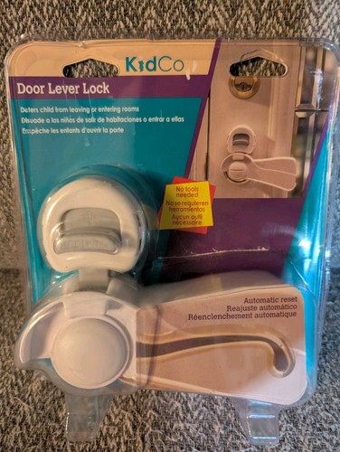 NEW KidCo Door Lever Lock Auto Reset Child Safety Knob Baby Proof Safe ...