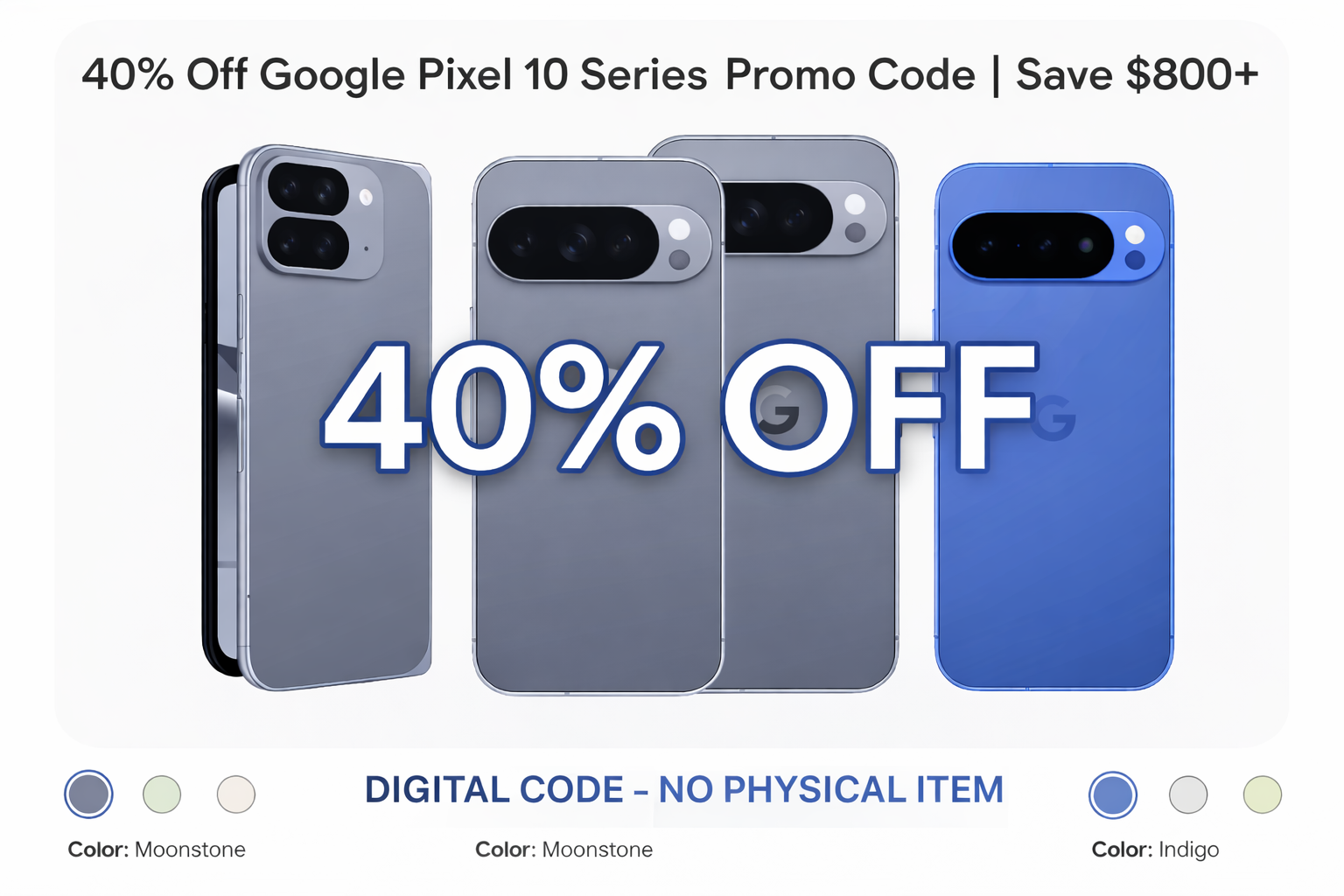 Google Pixel 10 Coupon Code 40% Off | Pixel 10 / Pro / XL / Fold | eBay