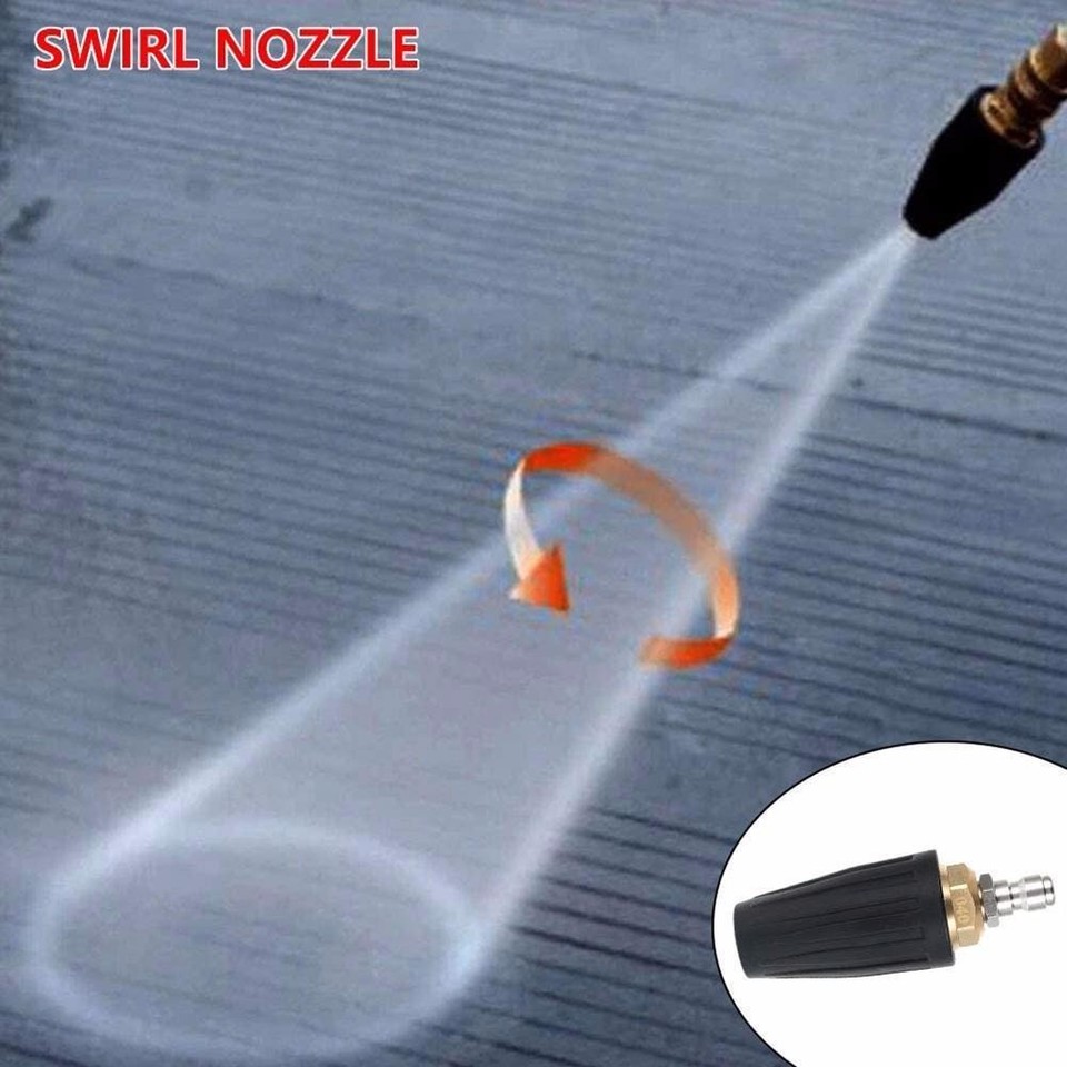 Nozzle Pressure Washer Garden Power Tool Powerful Turbo Replacement 1/4 ...