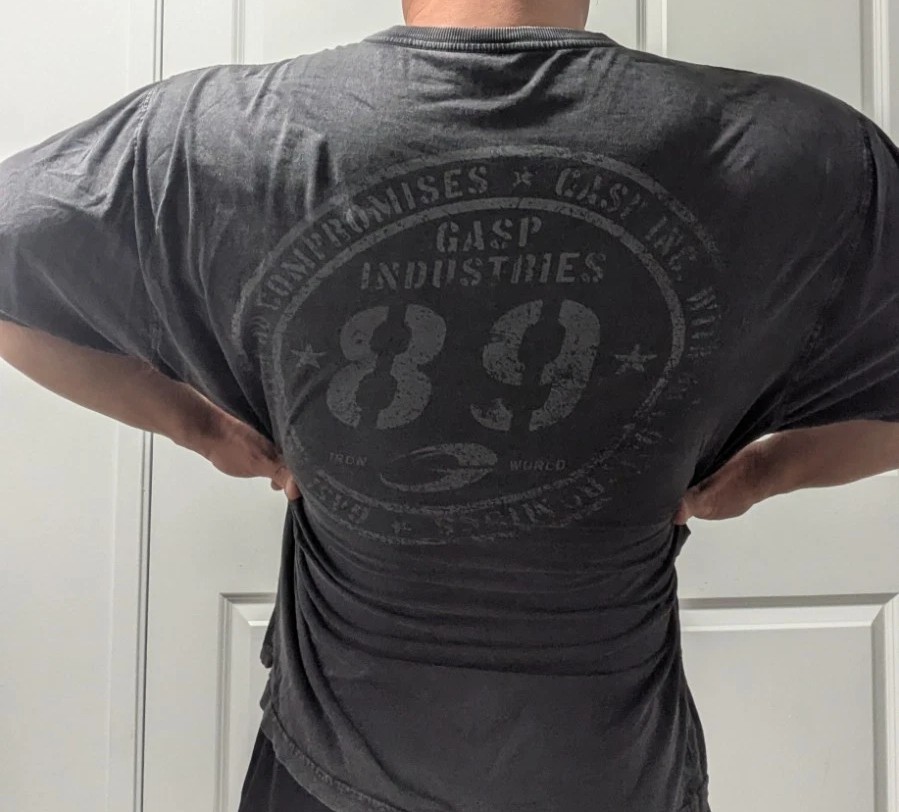 Men GASP Inc bodybuilder Pro Black Tee XL | eBay