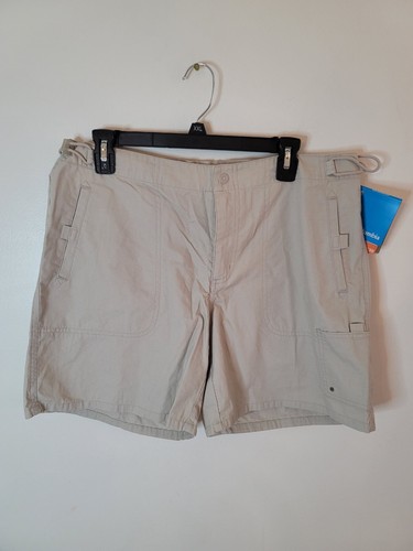 NEW With Tags Columbia Sportswear Bermuda Shorts Tan Zip Up Women Large ...