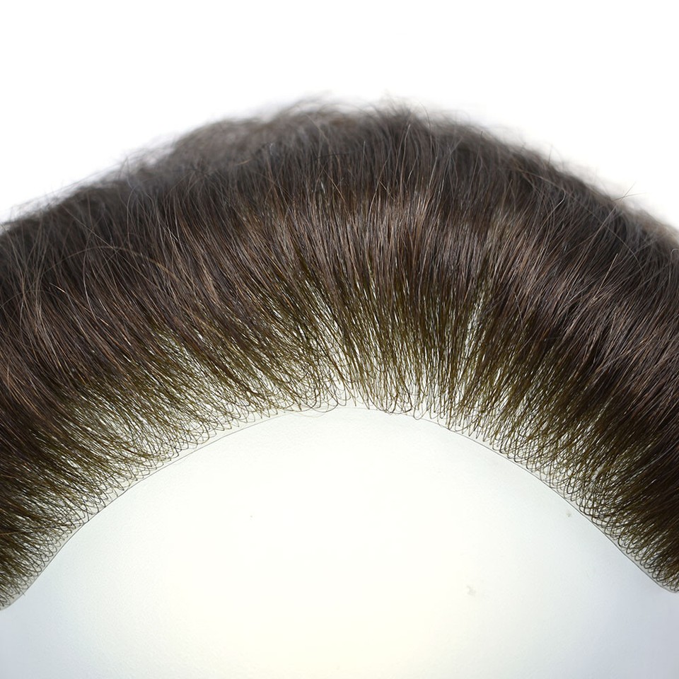 Lace Front Skin Mens Frontal Hairpiece for Receding Hairline Human Hair ...