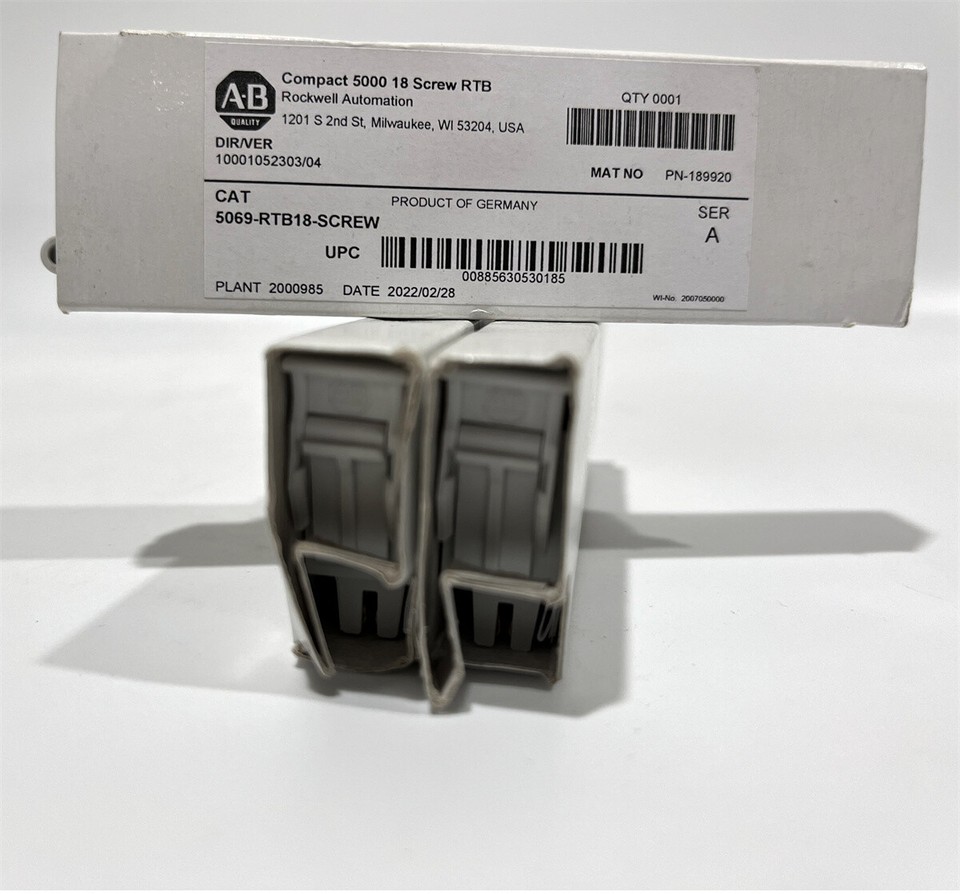 Allen-Bradley AB 5069-RTB18-SCREW /A Screw Terminal Block 18 Pins ...