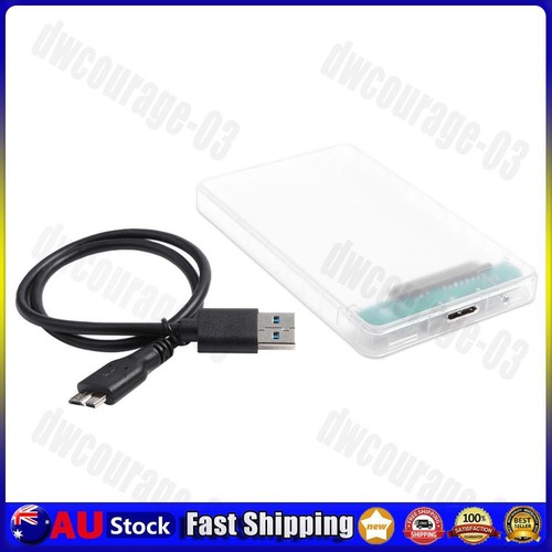 Transparent HDD SSD Cases SATA III to USB 3.0 Hard Drive Disk Enclosure ...