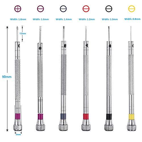 6Pcs Micro Precision Screwdriver Set Premium Screwdriver Kit 0.8-1.6Mm ...