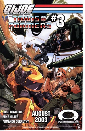 2003 GI JOE TRANSFORMERS CROSSOVER COMIC Book Promo PRINT AD - JOSH ...