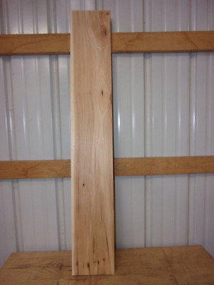 1 PC RUSTIC HICKORY LUMBER WOOD KILN DRIED BOARD 45 3/4"X 7 1/16"X 1 3/ ...