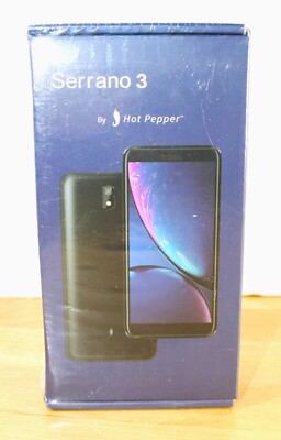NEW SEALED Serrano 3 Hot Pepper Black Smart Phone Model HPP-L55B ~ FREE ...
