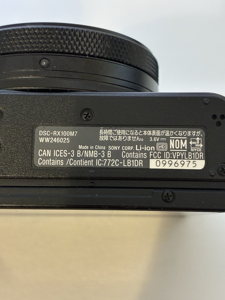 Sony Cyber-Shot RX100 VII 4K UHD 20.1MP Compact Digital Camera - DSC ...